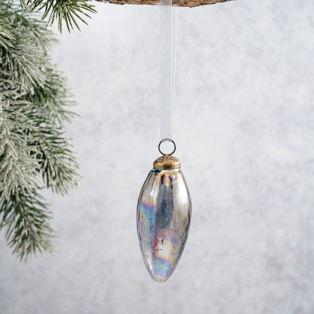 2" Slate Luster Conical Decoration – Bollywood Christmas