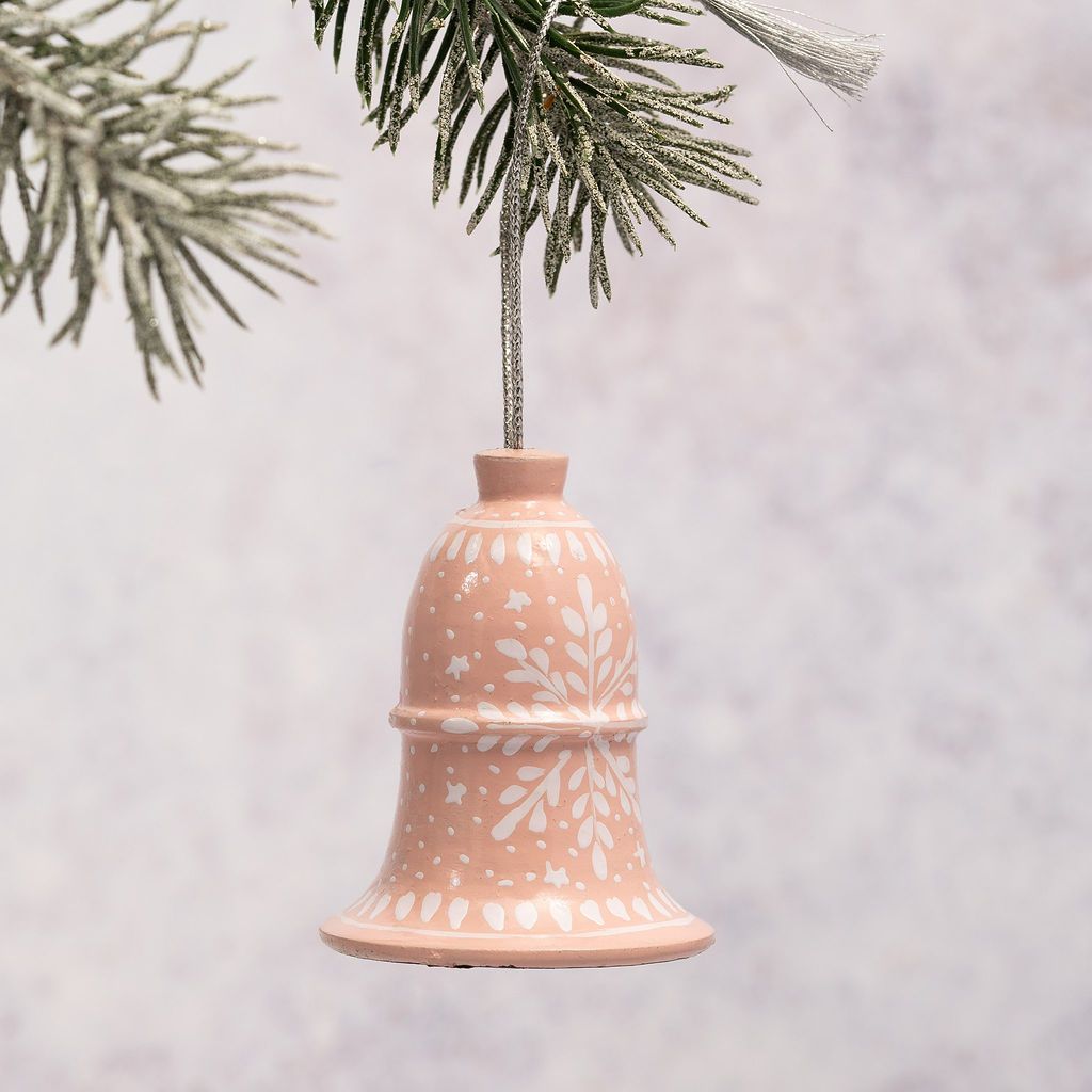 Rose Snowflake Hanging Bell Christmas Decoration – Bollywood Christmas