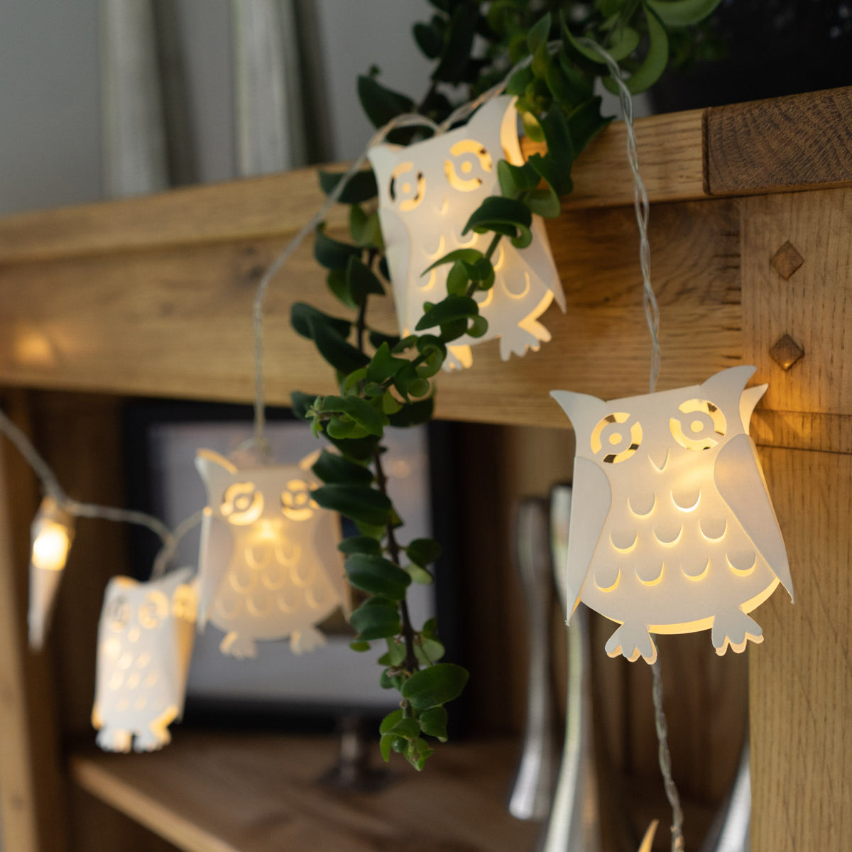 White Owl LED Paper String Fairy Lights – Bollywood Christmas